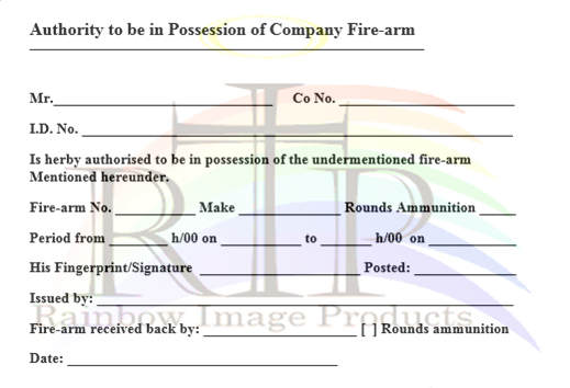 Firearm Permit Book Duplicate – My Website